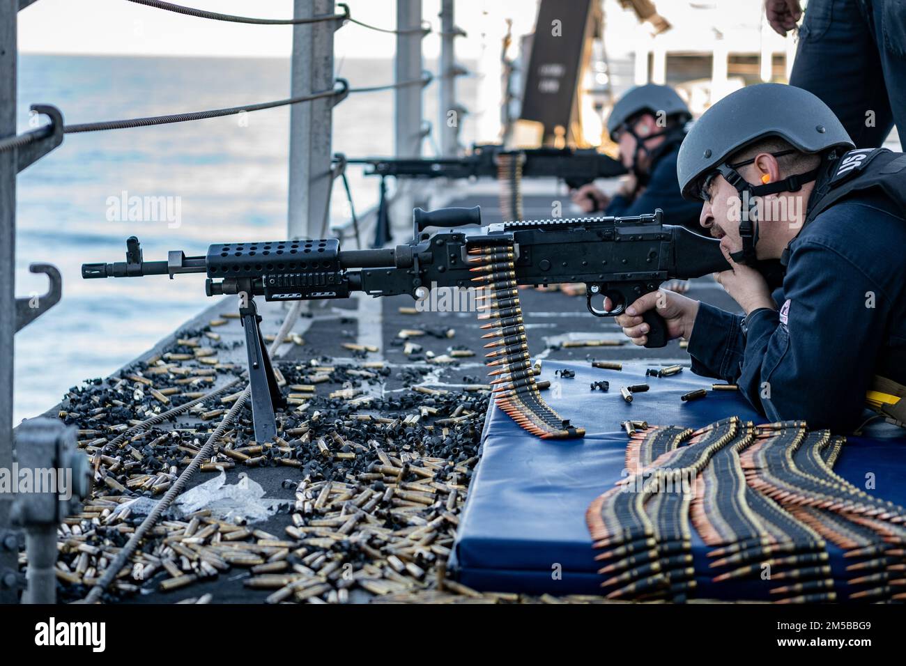 PACIFIC OCEAN (Feb. 18, 2022) – Chief Gunner’s Mate Robert Landeros ...