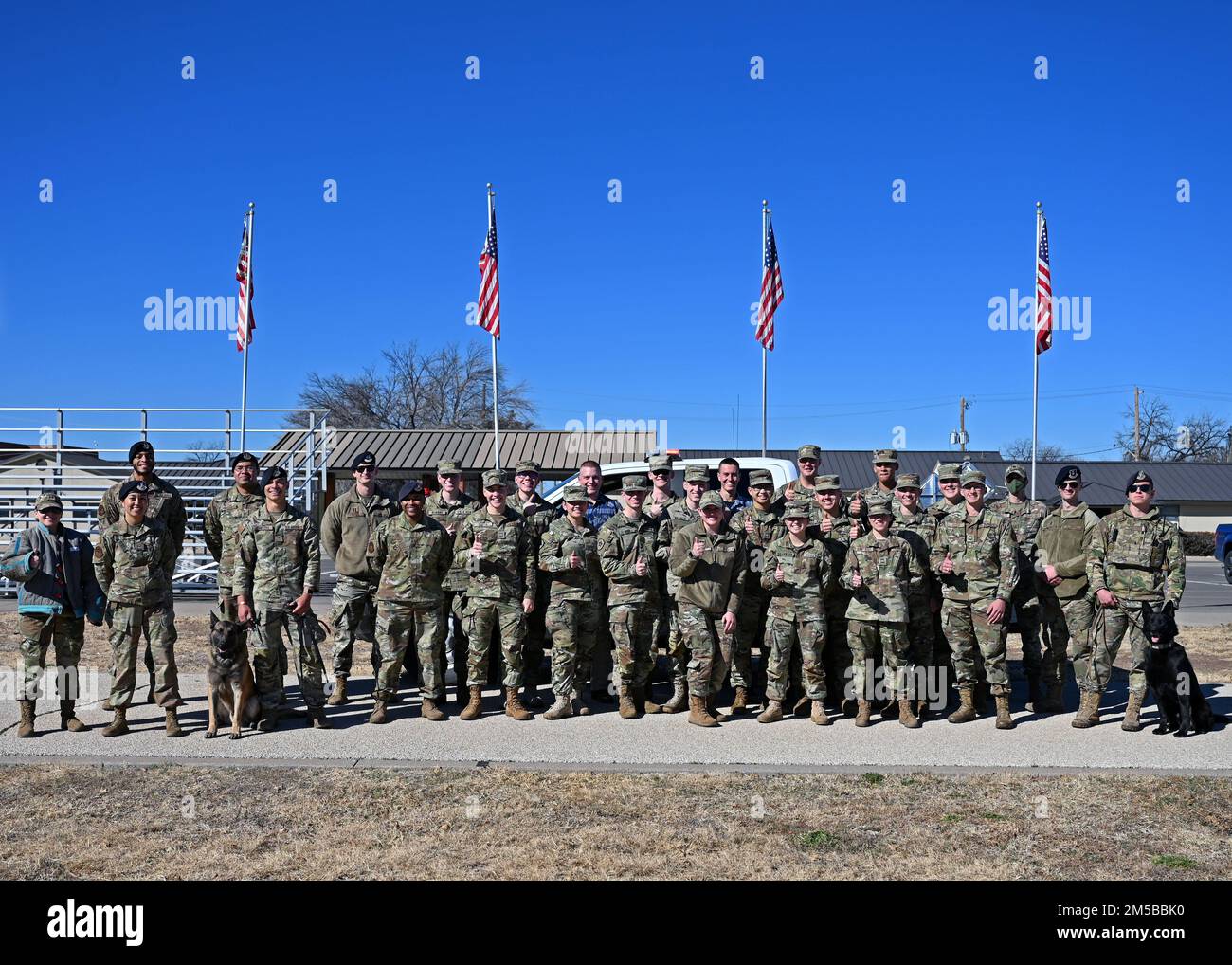 Texas A&M University cadets pose in front of a patrol vehicle with 17th ...