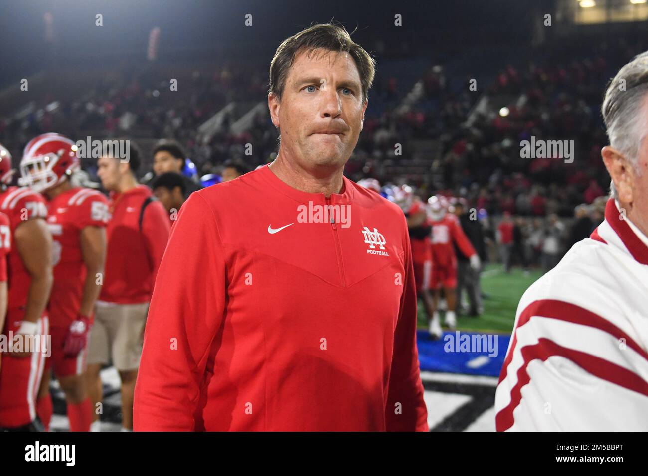 Mater Dei Monarchs football Chief of Staff Josh Higgins during a high ...