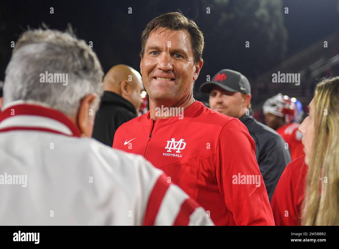 Mater Dei Monarchs football Chief of Staff Josh Higgins during a high ...