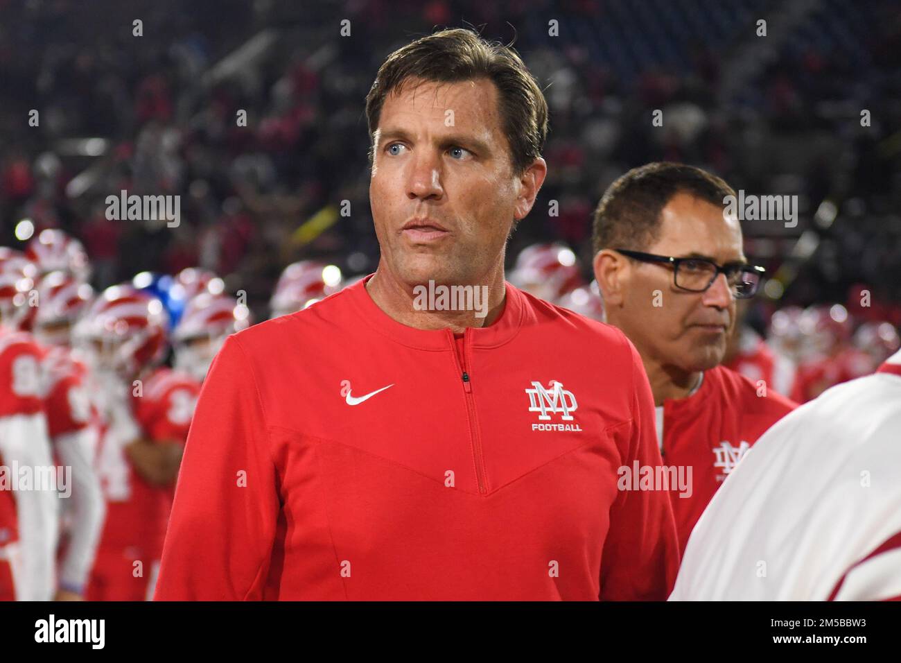 Mater Dei Monarchs football Chief of Staff Josh Higgins during a high ...