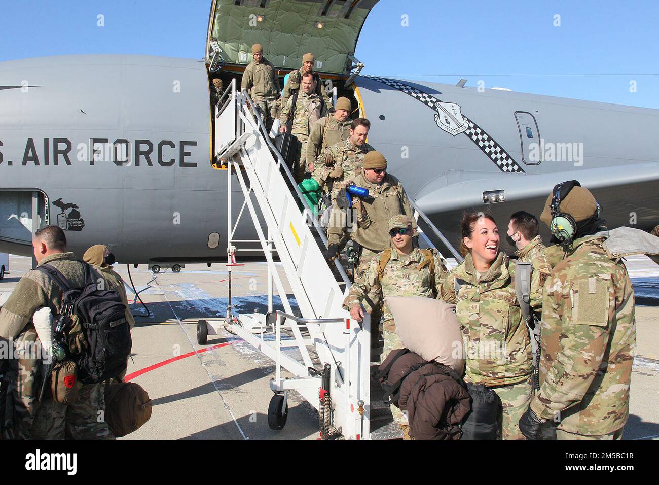 Airmen of the 127th Wing return to their home station, Selfridge Air ...