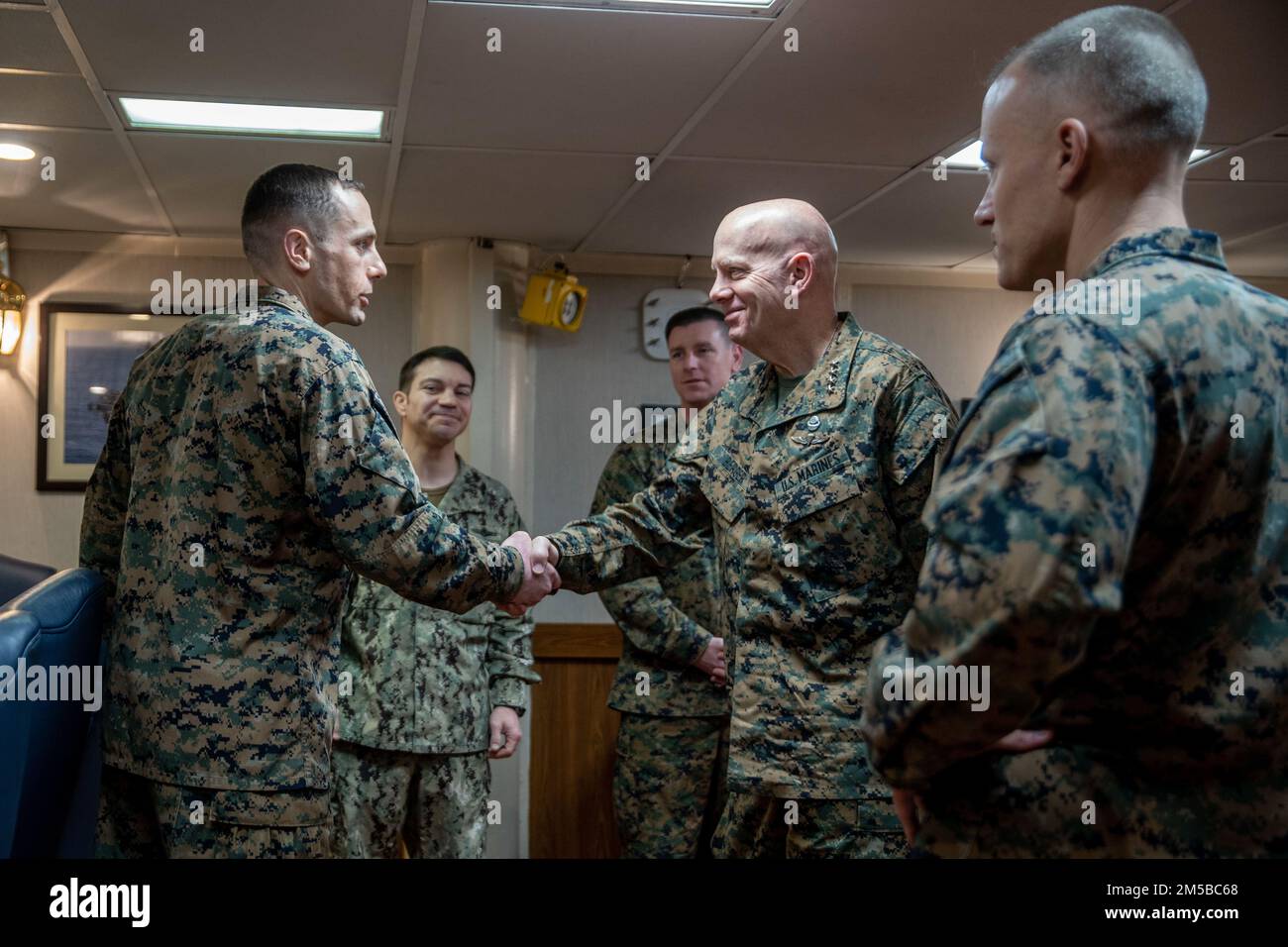 PEARL HARBOR (Feb. 20, 2022) U.S. Marine Corps Gen. David Berger, right ...