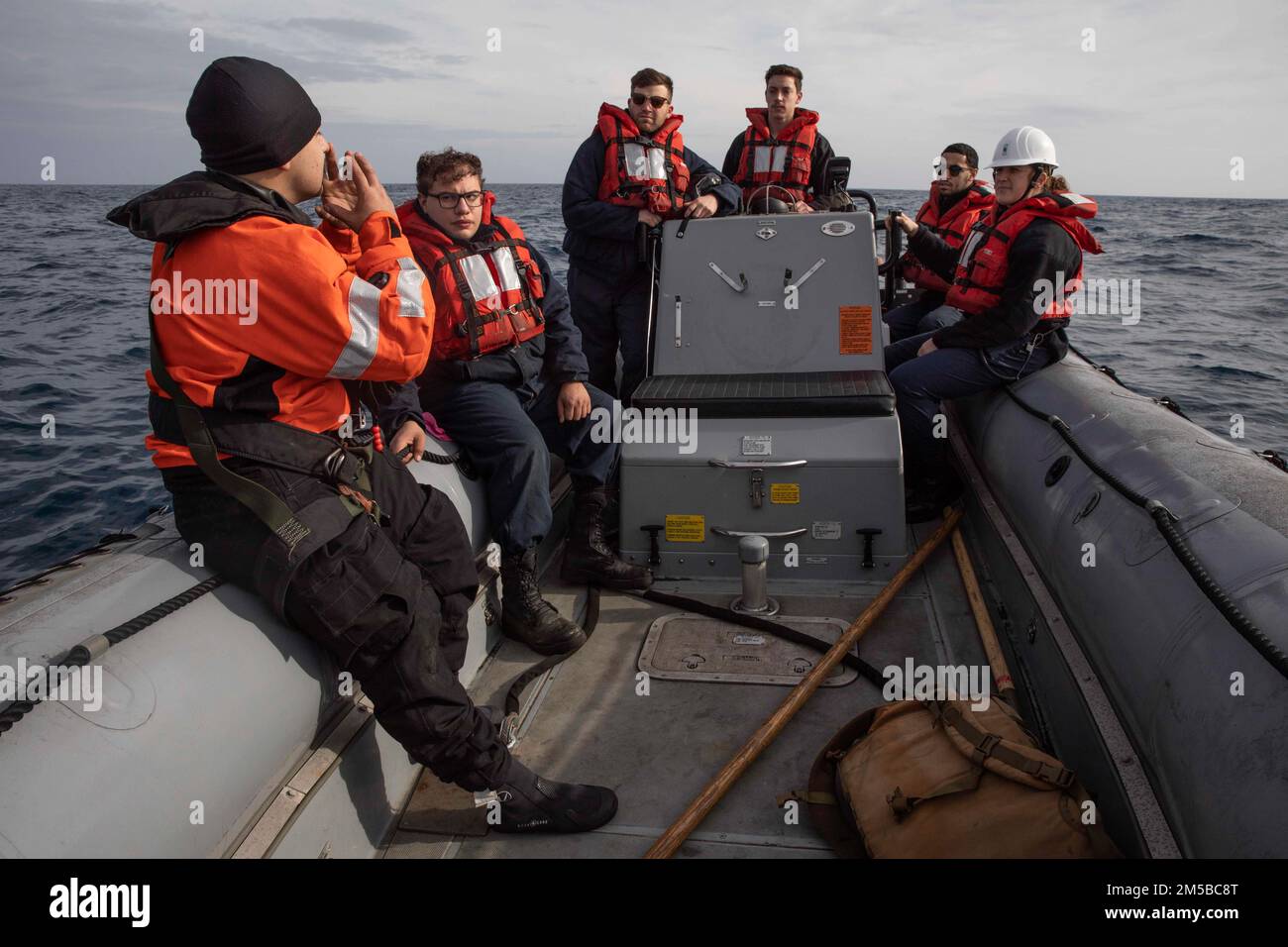 220219-N-TI693-1151 ADRIATIC SEA - (Feb. 19, 2022) Boatswain's Mate ...