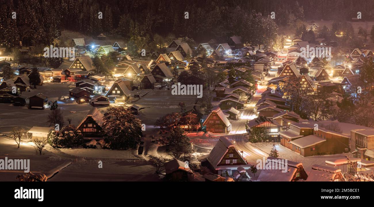 Shirakawa go night view hi-res stock photography and images - Alamy