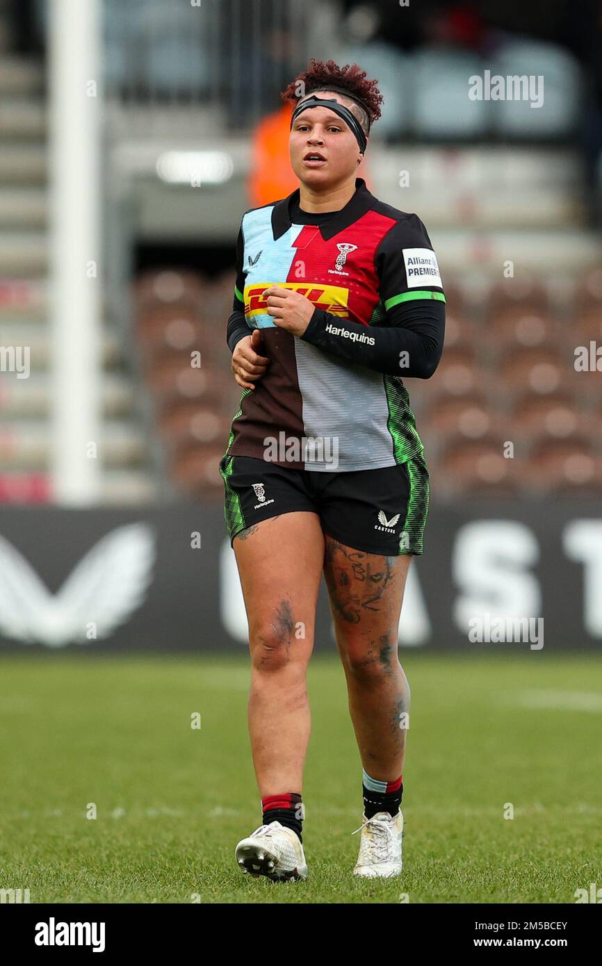 Shaunagh Brown, making her final appearance for Harlequins Women ...