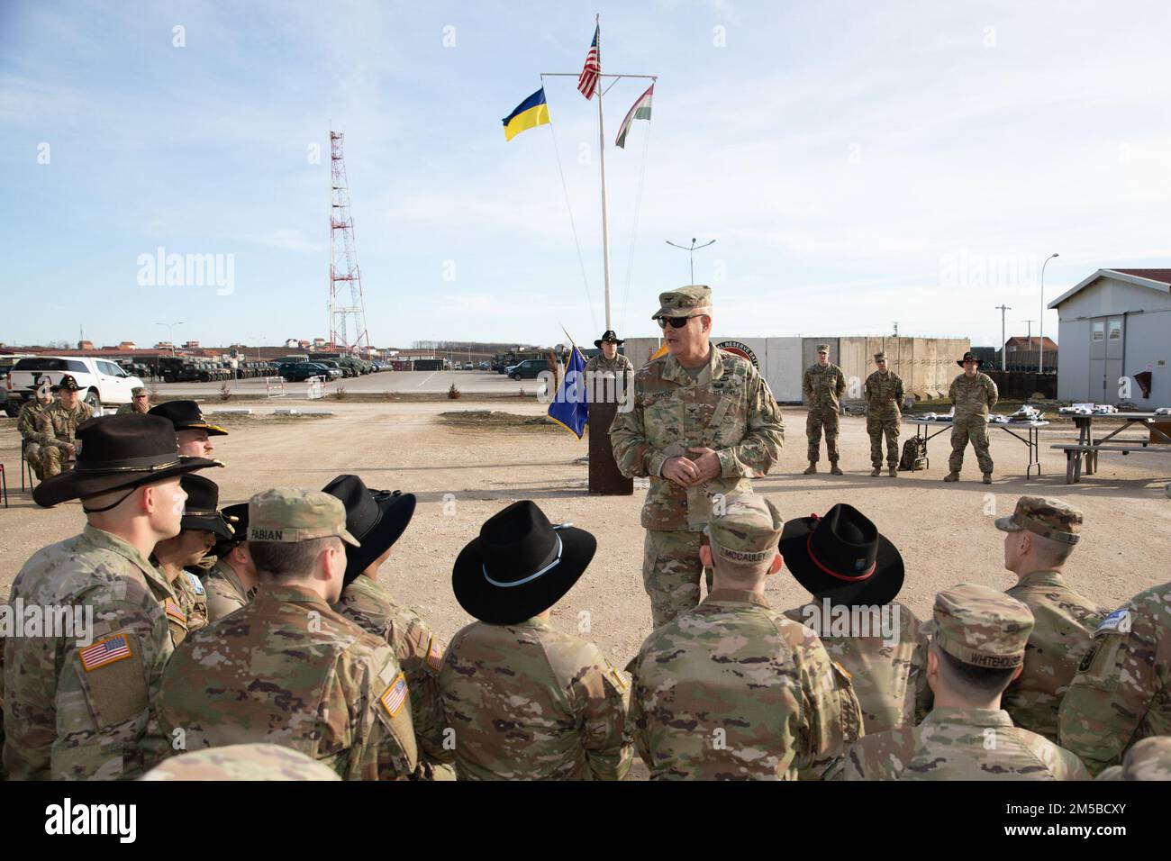 U.S. Army Col. Joseph Hopkins, commander, Kosovo Force Regional Command ...