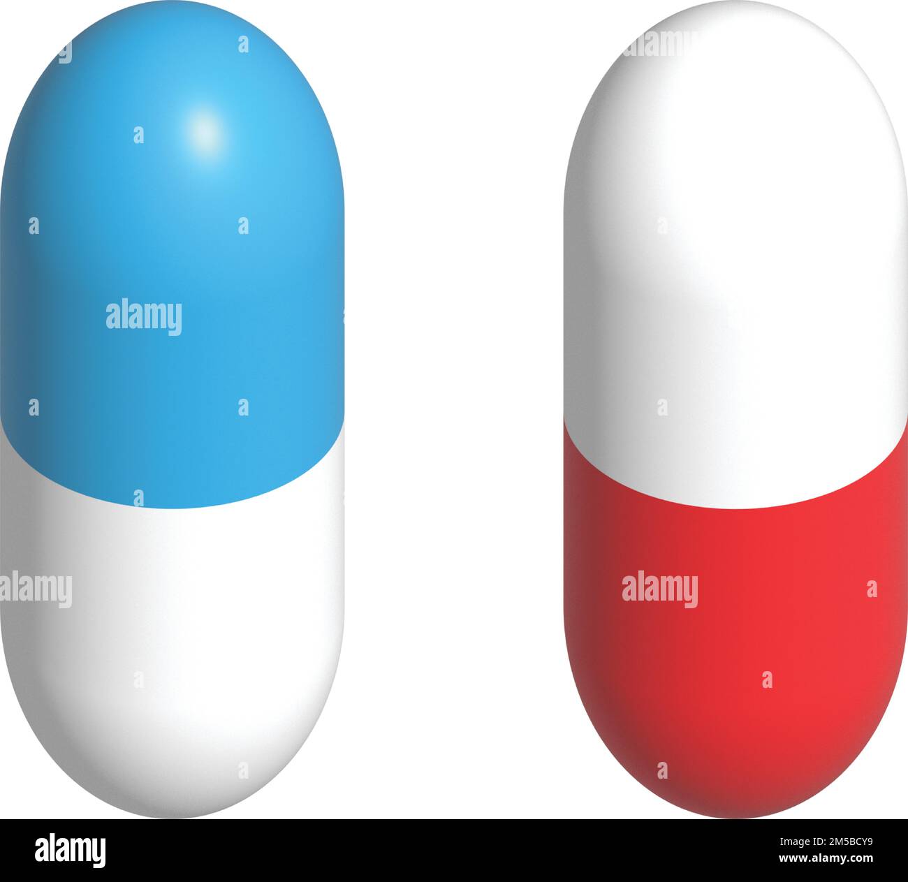Blue and white capsules Stock Vector Images - Alamy