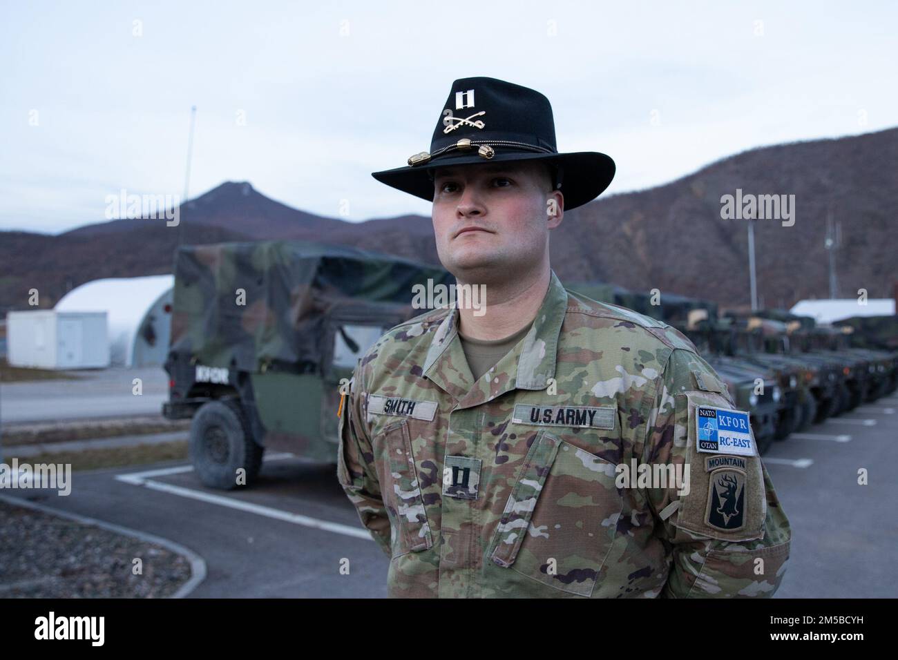 U.S. Army Capt. Richard Smith, commander, Alpha Troop, 1st Squadron ...