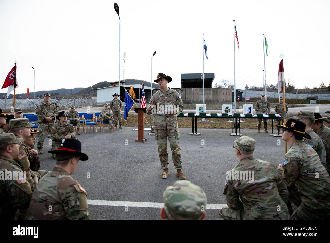 U.S. Army Maj. Zachariah Fike, commander, Maneuver Battalion, Kosovo ...