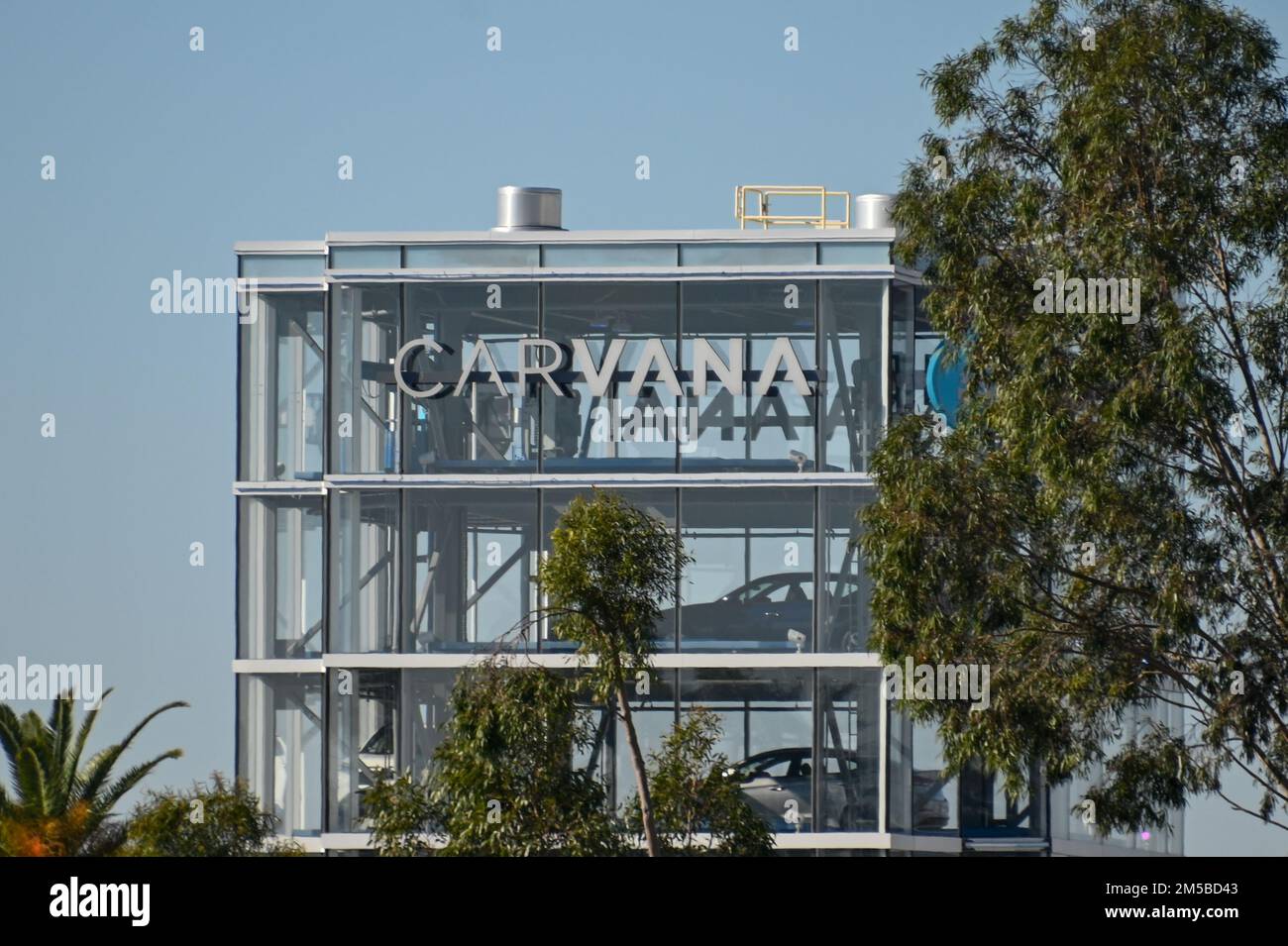 General overall view of a Carvana used-car dealership on Thursday, Dec ...