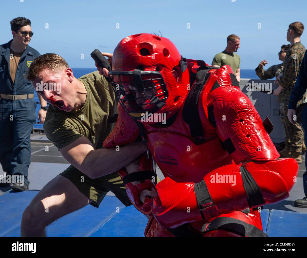 U.S. Marine Corps Cpl. Ethan Huey, a squad leader with 3rd Light ...