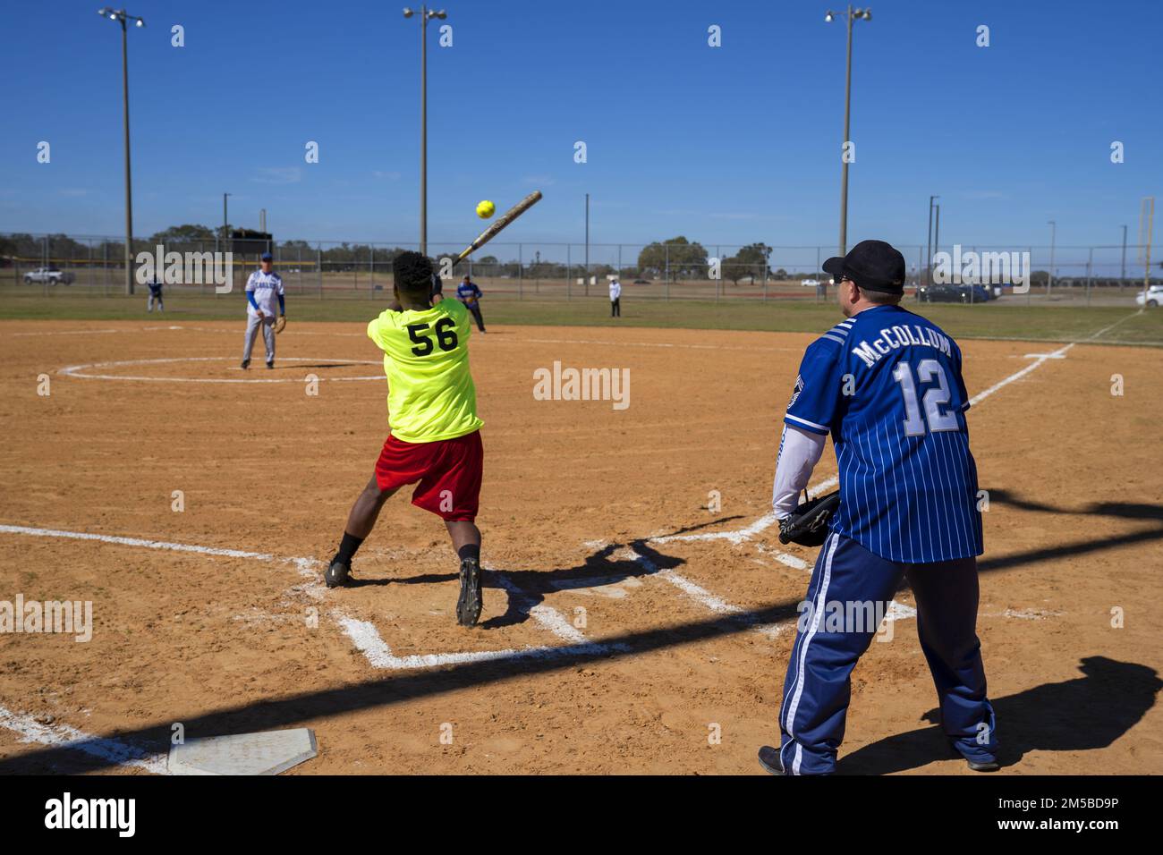 Cameron Calvin, Special Olympics Mississippi athlete, swings while at ...