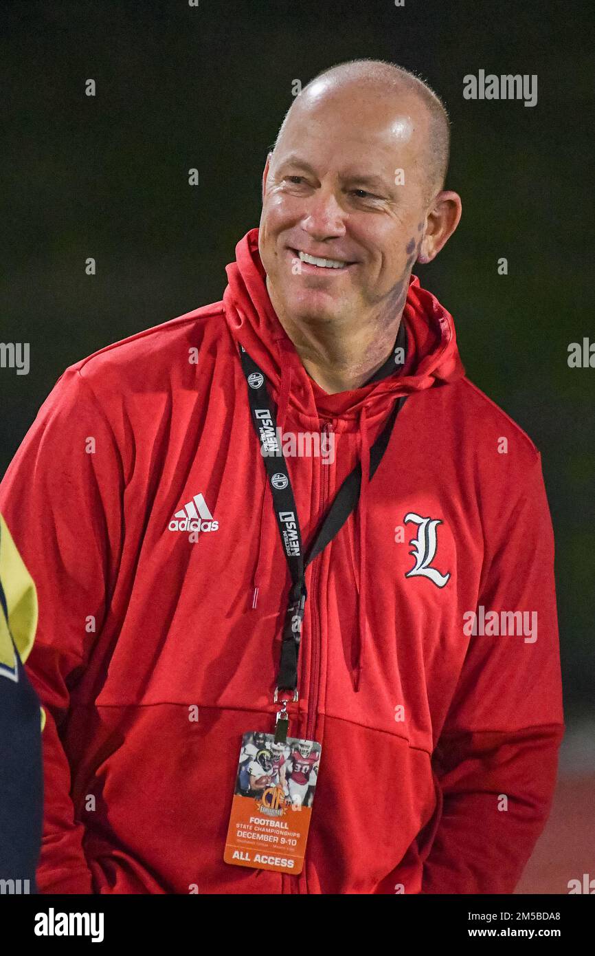 Louisville Cardinals head coach Jeff Brohm attends the 2022 CIF Open ... Louisville Cardinals head coach Jeff Brohm attends the 2022 CIF Open ...