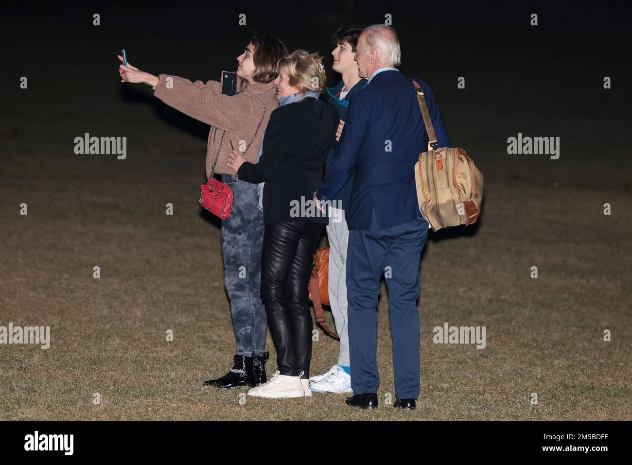 President Joe Biden, first lady Jill Biden and they grandchildren ...