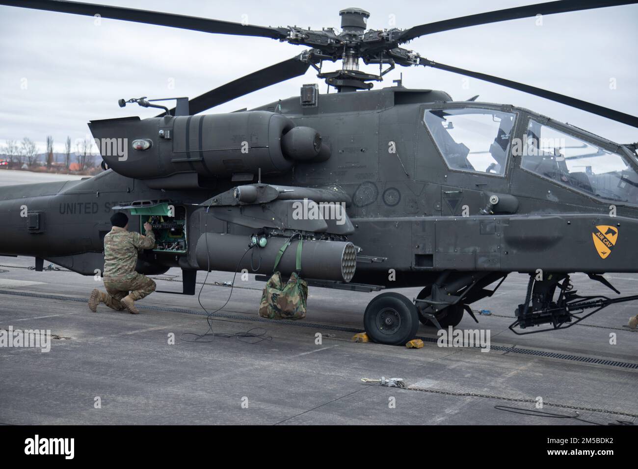 Troopers for Alpha troop 7th Squadron, 17th Cavalry Regiment, 1st Air ...