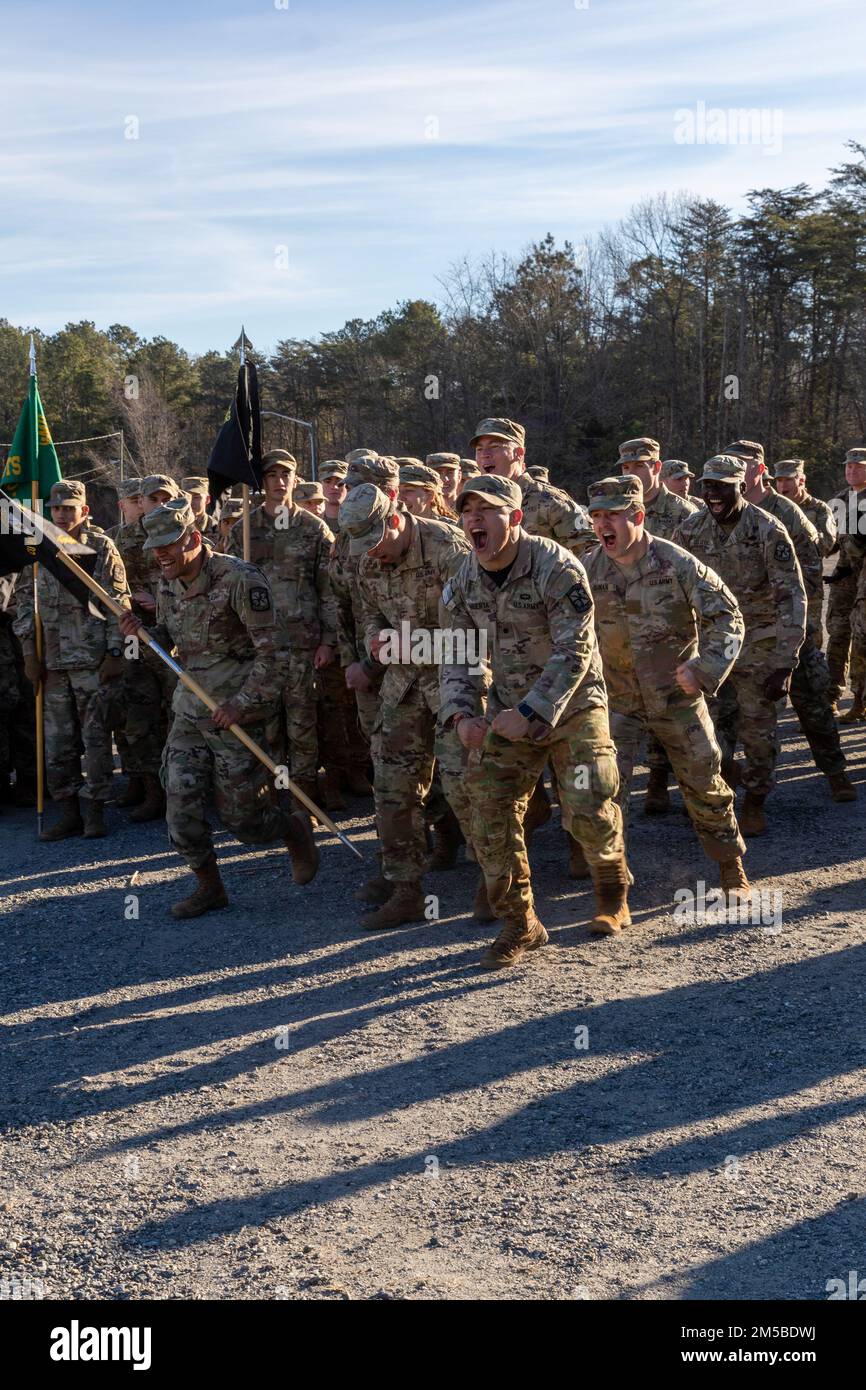 Cadets and Cadre from Campbell Battalion celebrate their first place ...