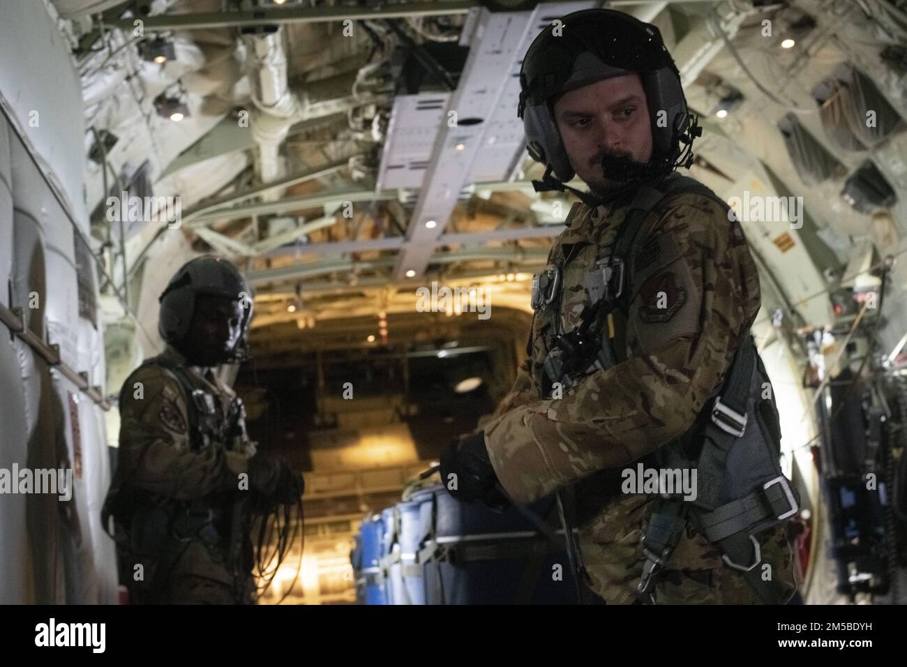Tech Sgt. Wesley Zech, foreground, and Staff Sgt. McArthur Posey ...