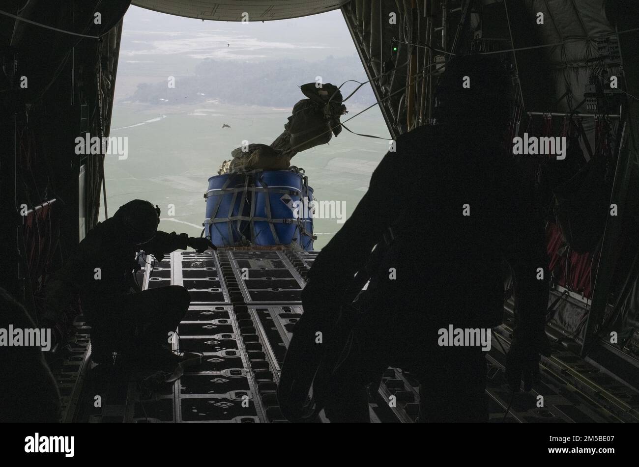 Staff Sgt. McArthur Posey, left, and Tech Sgt. Wesley Zech, right, 36th ...