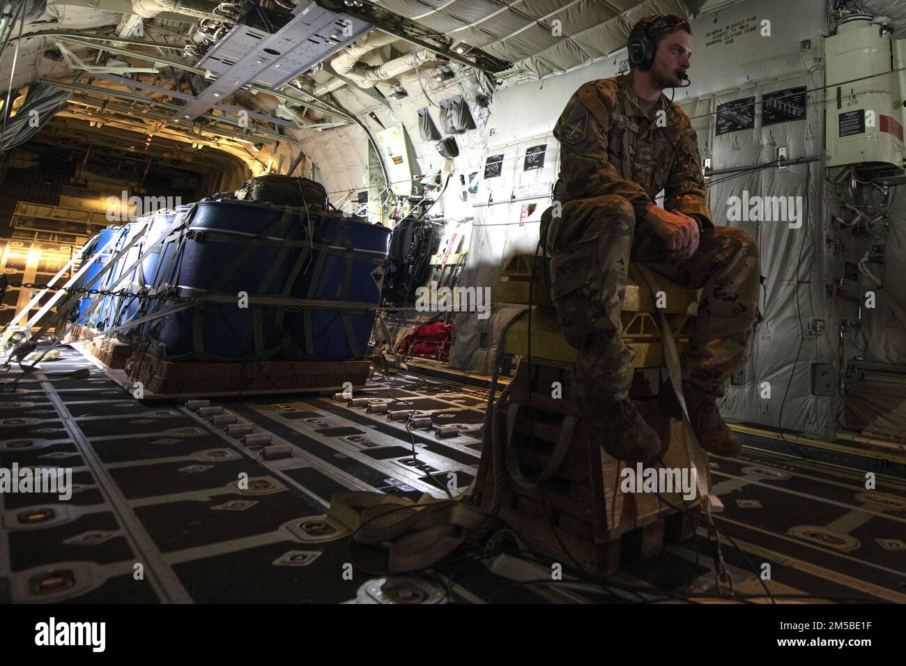 Tech Sgt. Wesley Zech, 36th Expeditionary Airlift Squadron loadmaster ...