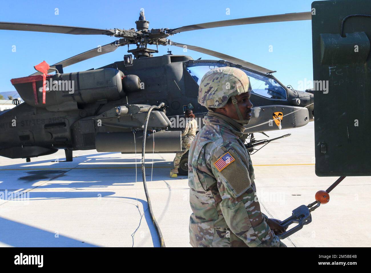 Spc. Green of Echo Troop, 7th Squadron. 17th Cavalry Regiment conducts ...