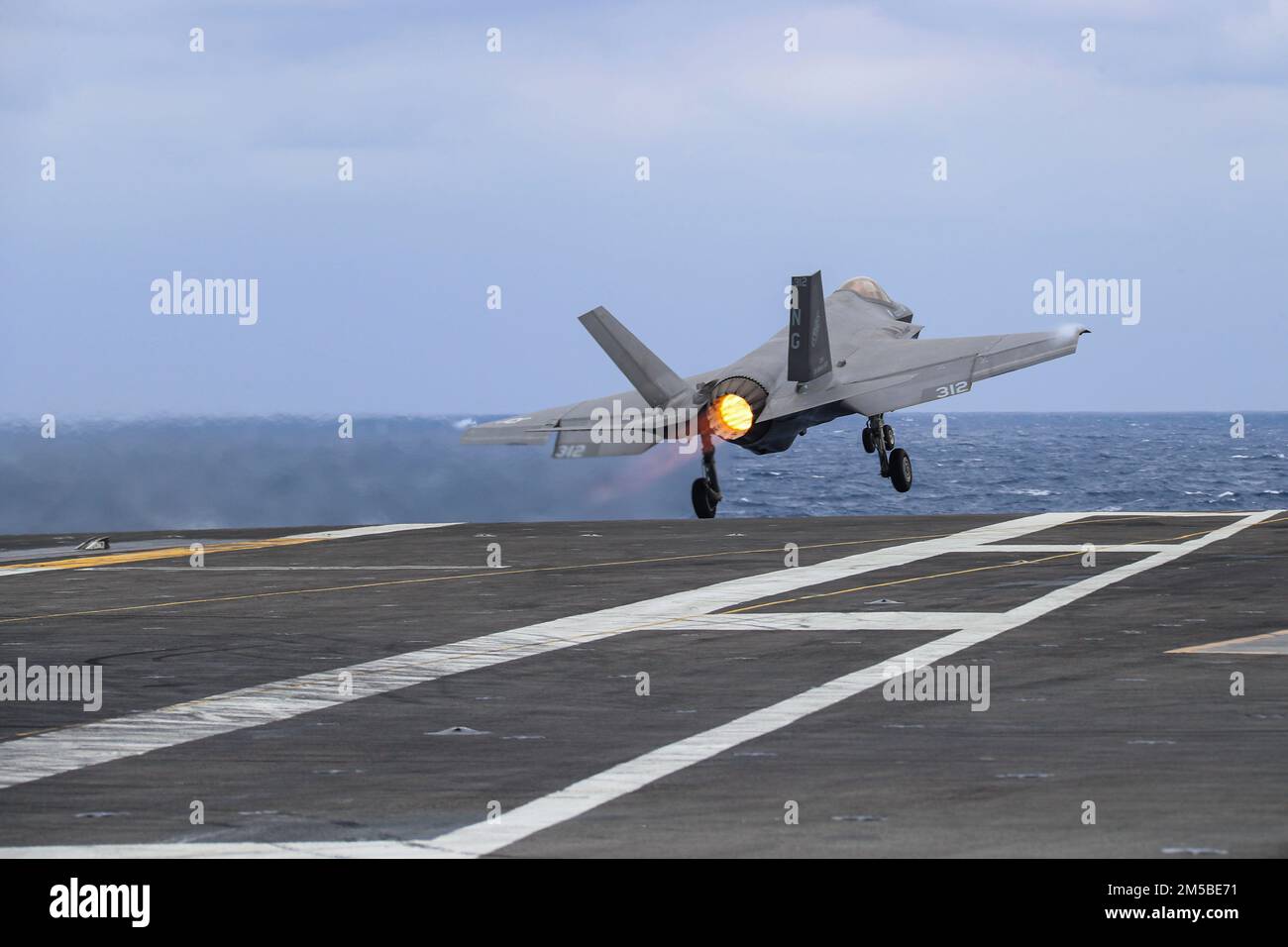 PHILIPPINE SEA (Feb. 21, 2022) An F-35C Lightning II, assigned to the ...