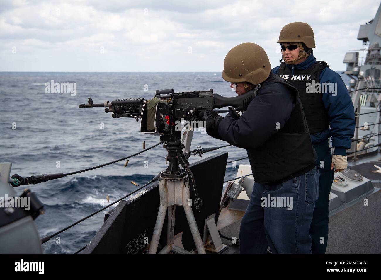EAST CHINA SEA (Feb. 21, 2022) Gunner’s Mate 2nd Class Jeremy ...