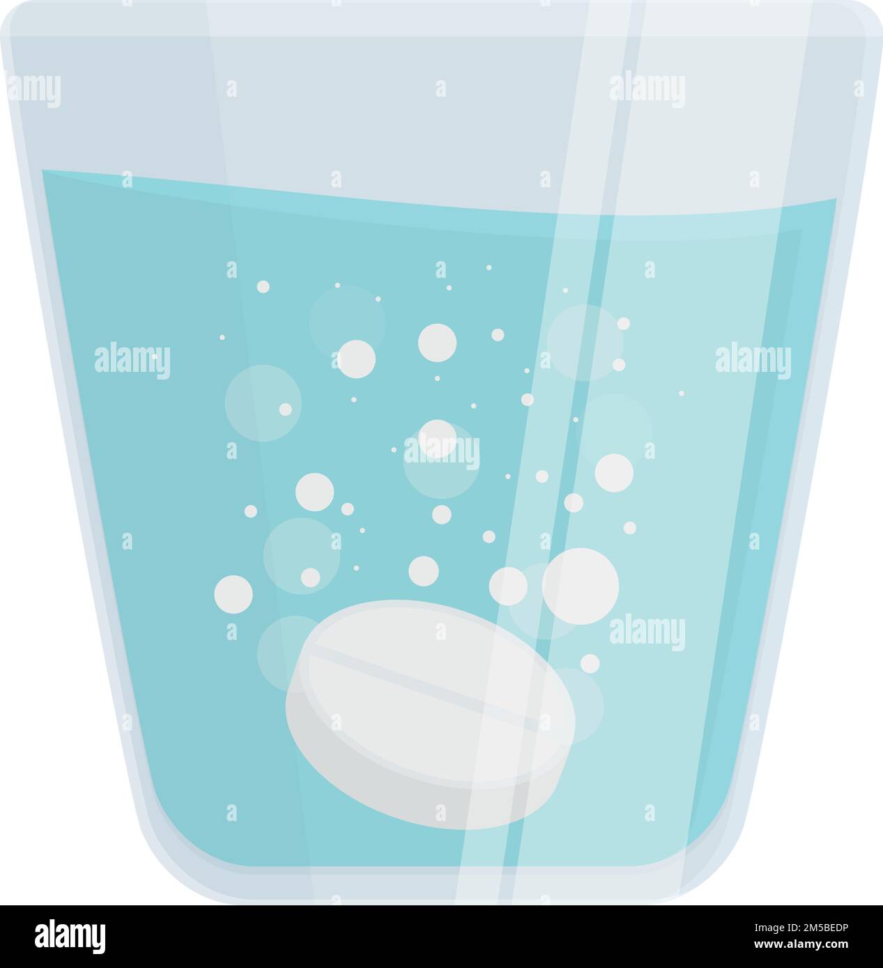 Lemon effervescent tablet icon cartoon vector. Medicine water. Flavour ...