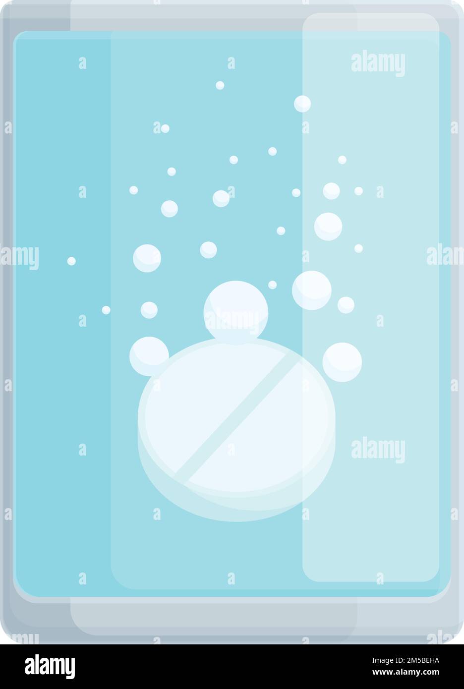 Water tablet icon cartoon vector. Medicine vitamin. Health aspirin ...