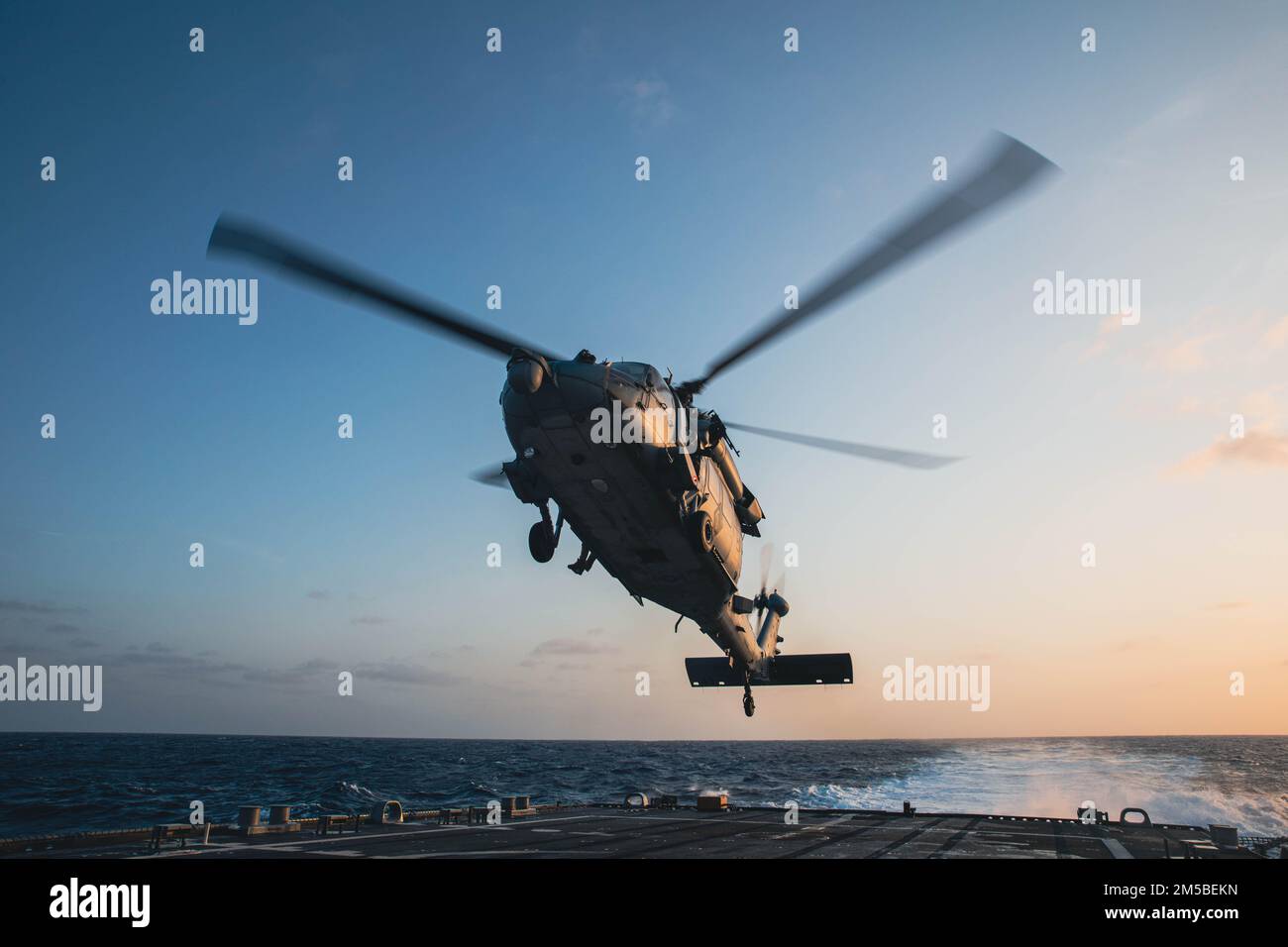 220221-N-GF955-1046 CARIBBEAN SEA - (Feb. 21, 2022) -- A MH-60S Sea ...