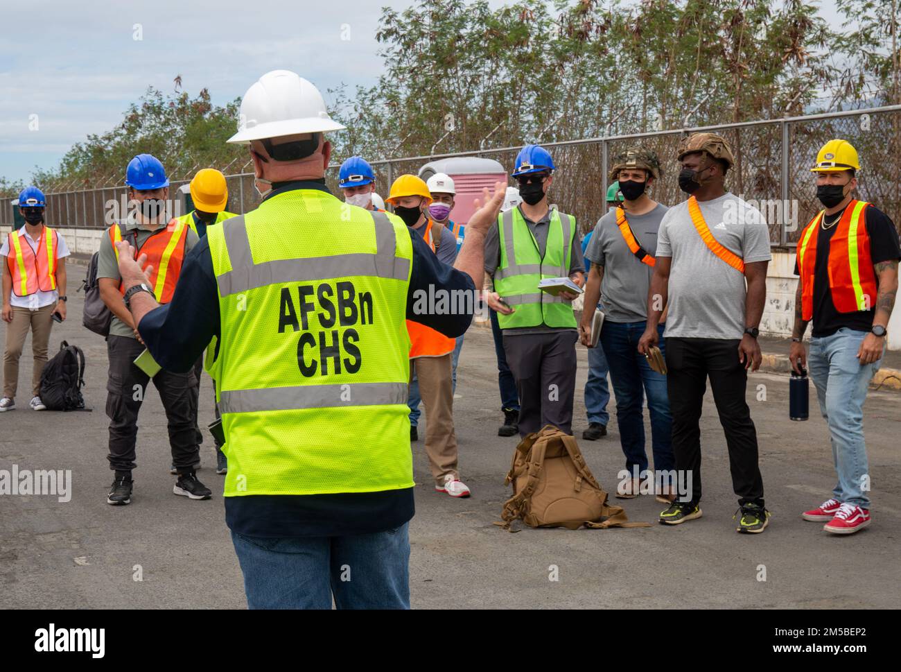 Army Field Support Battalion-Charleston's Don Strunk explains the ...