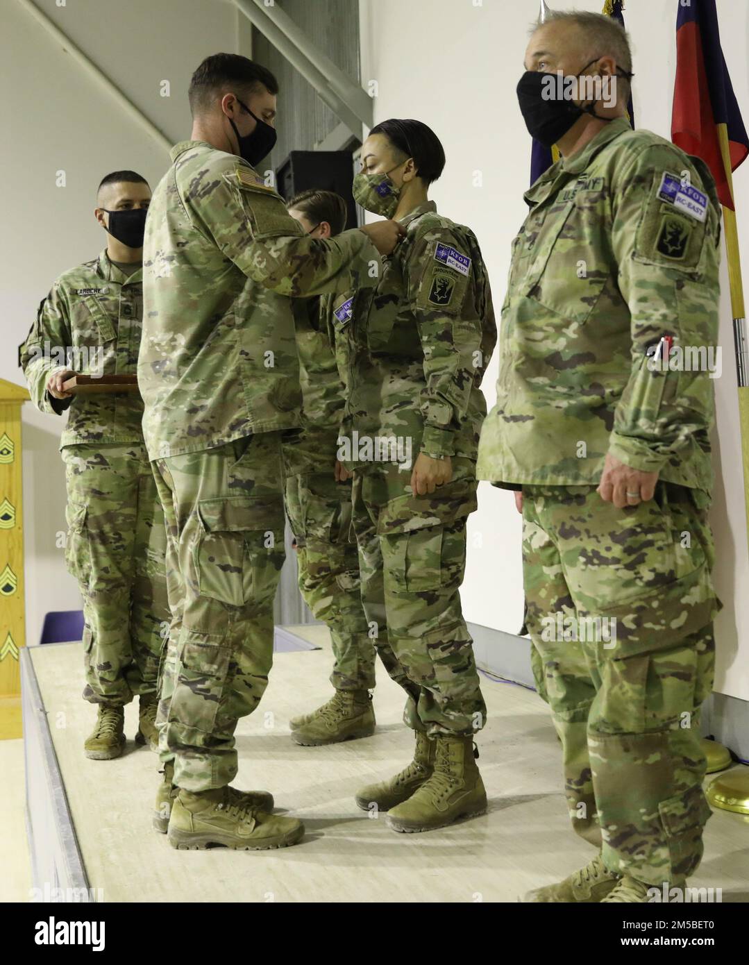 U.S. Army Capt. Caleb Hartley, commander, headquarters and headquarters ...