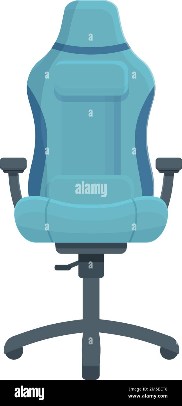 Home gamer chair icon cartoon vector. Gaming furniture. Ergonomic seat ...