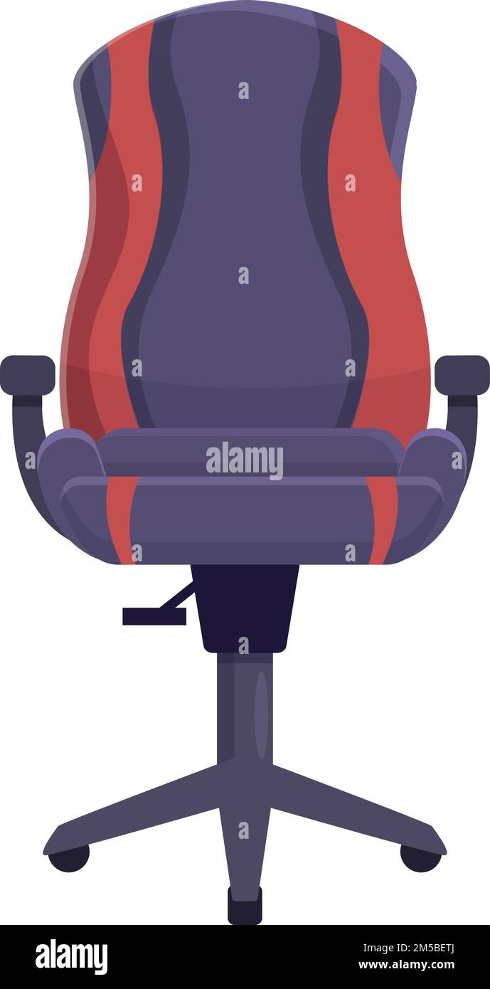 Front gaming chair icon cartoon vector. Gamer seat. Armchair computer ...