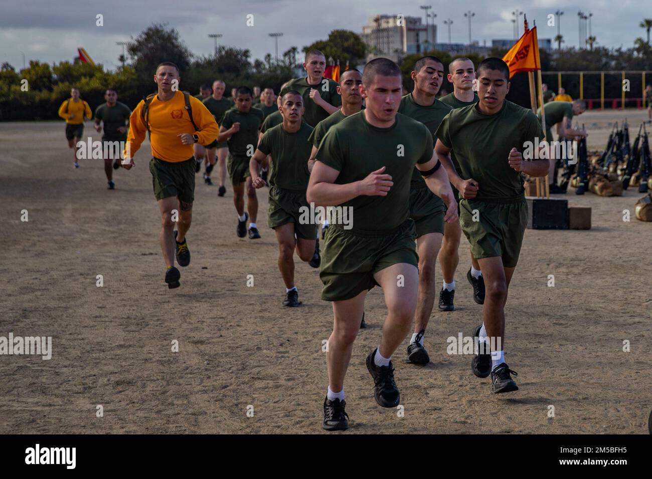 Battalion run physical training hi-res stock photography and images - Alamy