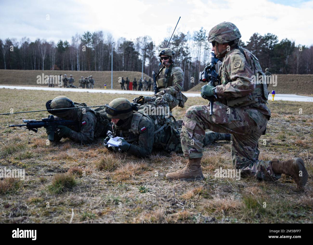 Paratroopers assigned to Troop B, 5-73 Cavalry Regiment, 3rd Brigade ...