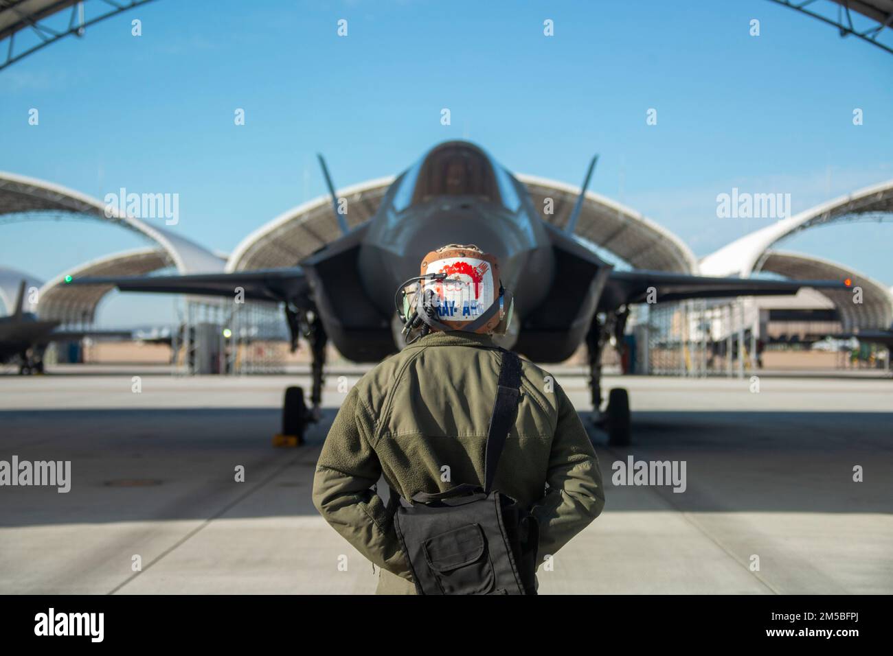 U.S. Marine Corps Cpl. Dylan Ray, a plane captain with Marine Fighter ...