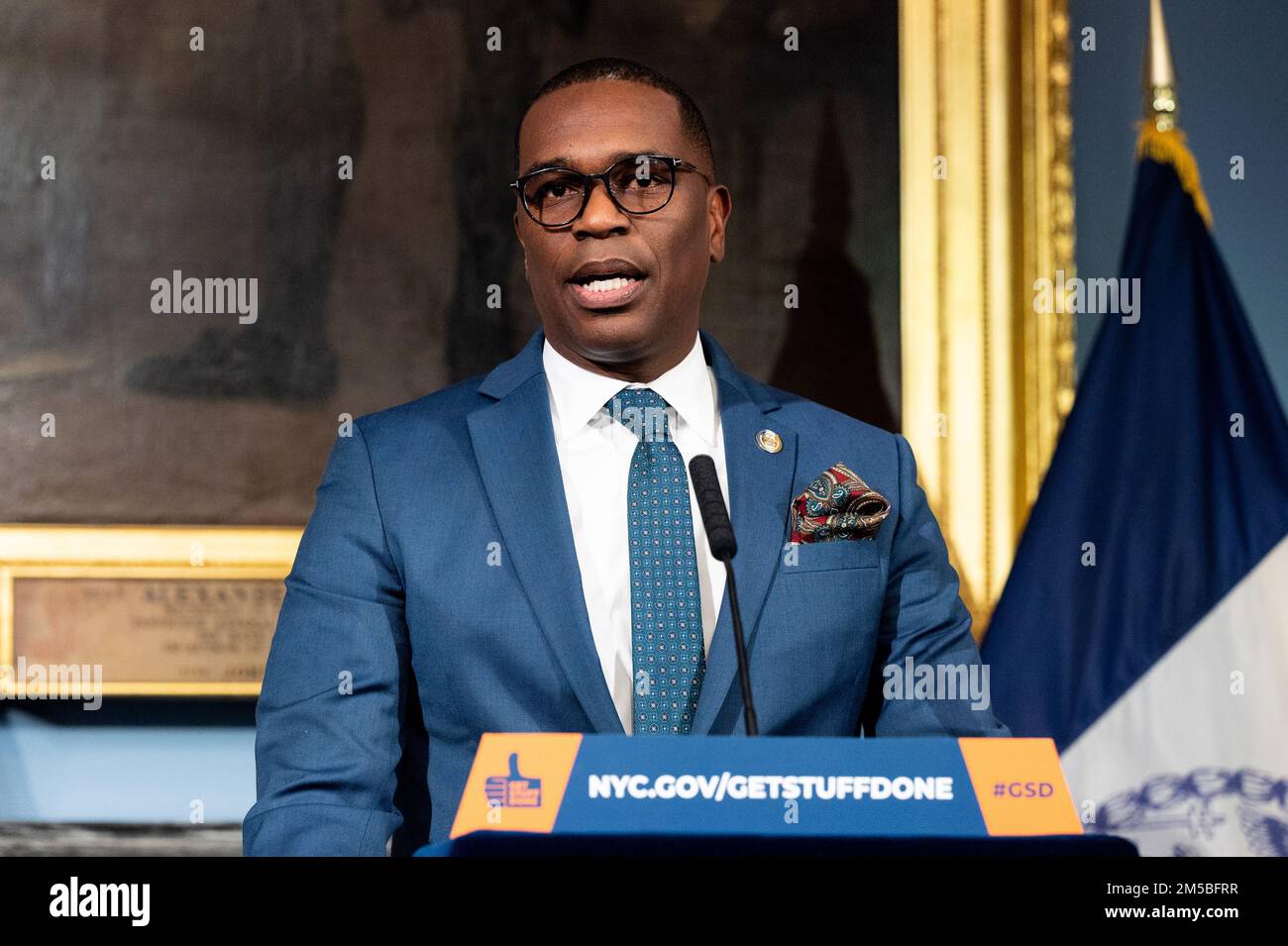 New York City, United States. 27th Dec, 2022. Pastor Gilford Monrose ...