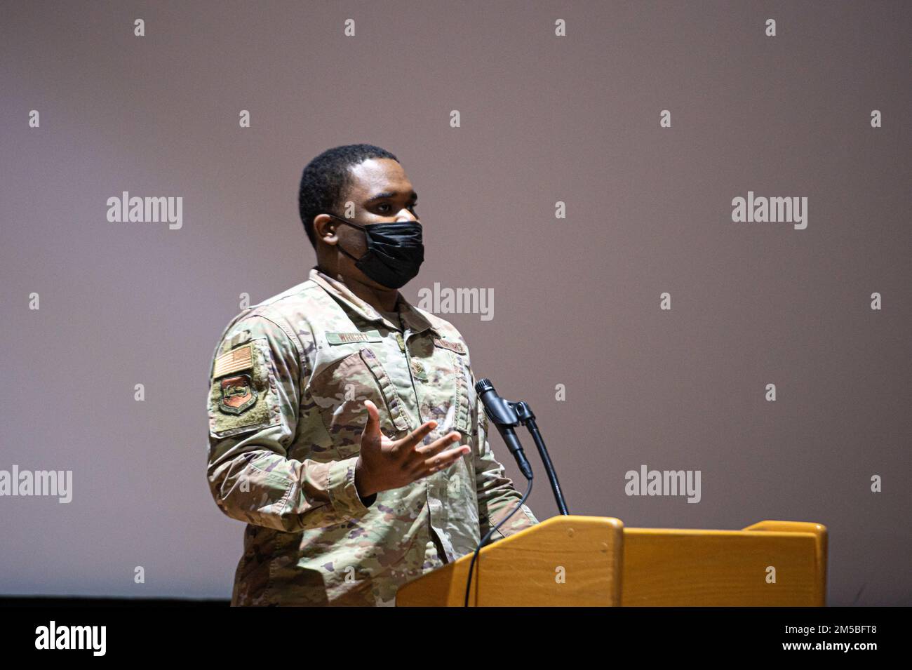 U.S. Air Force Tech. Sgt. Devon Wright, assigned to the 386th ...