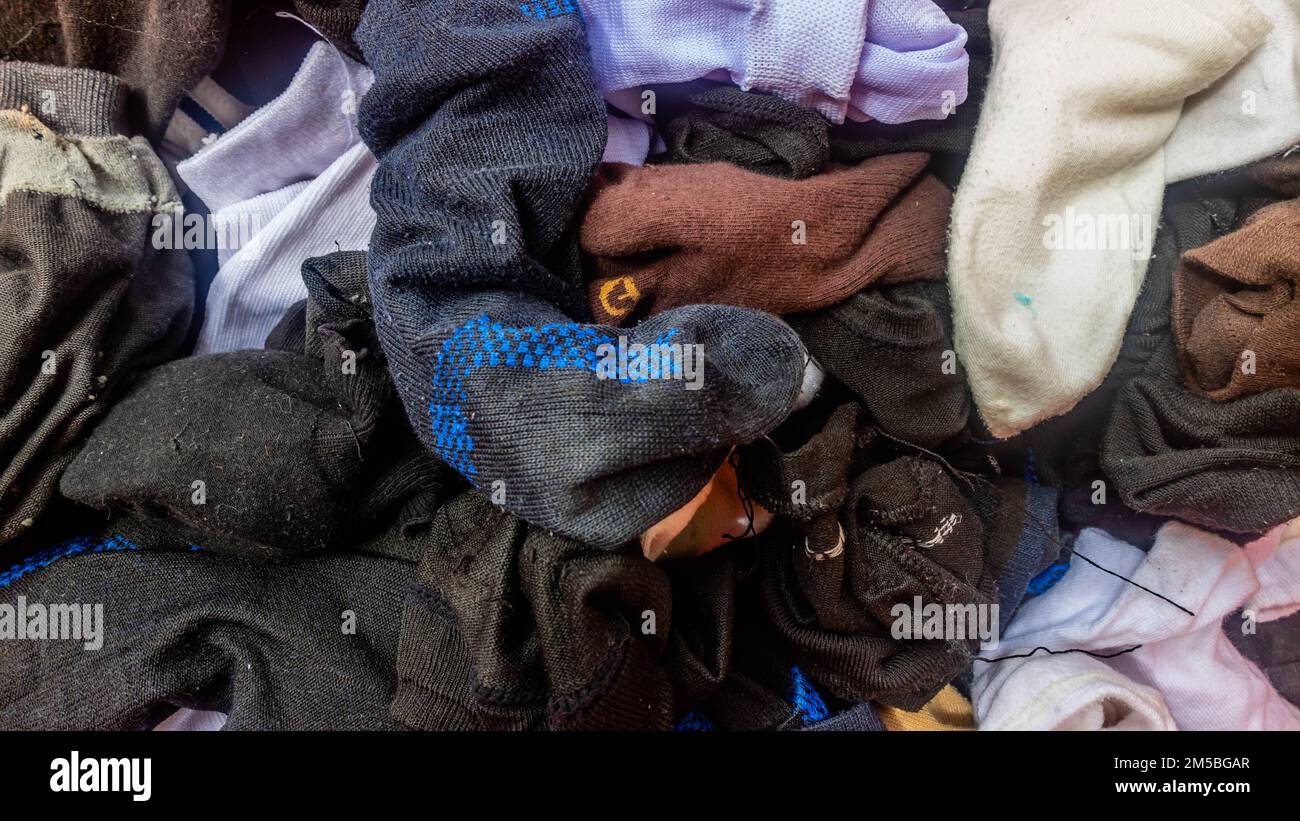 pile of socks as background Stock Photo - Alamy