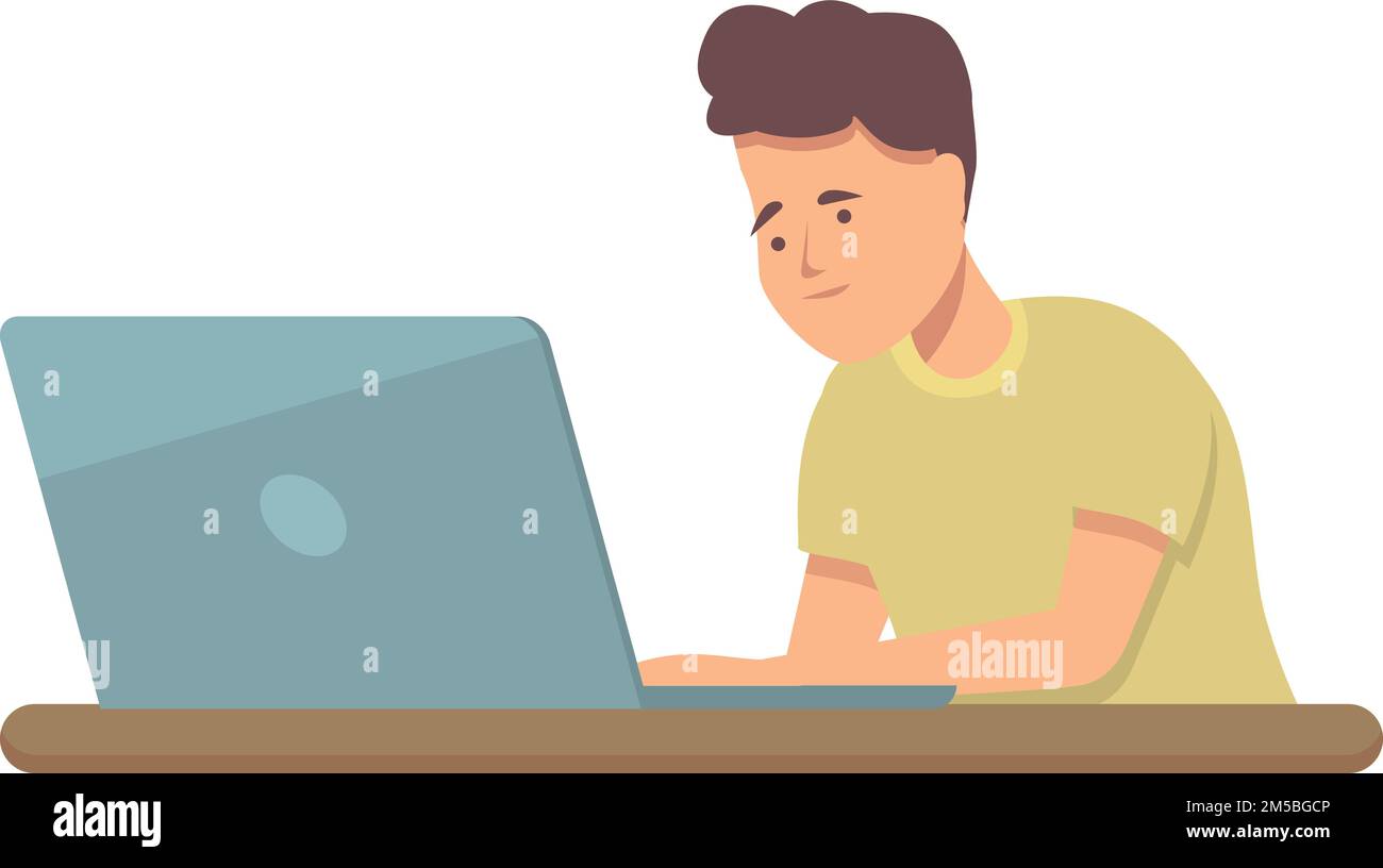 Robot programming icon cartoon vector. Computer science. Smart software ...