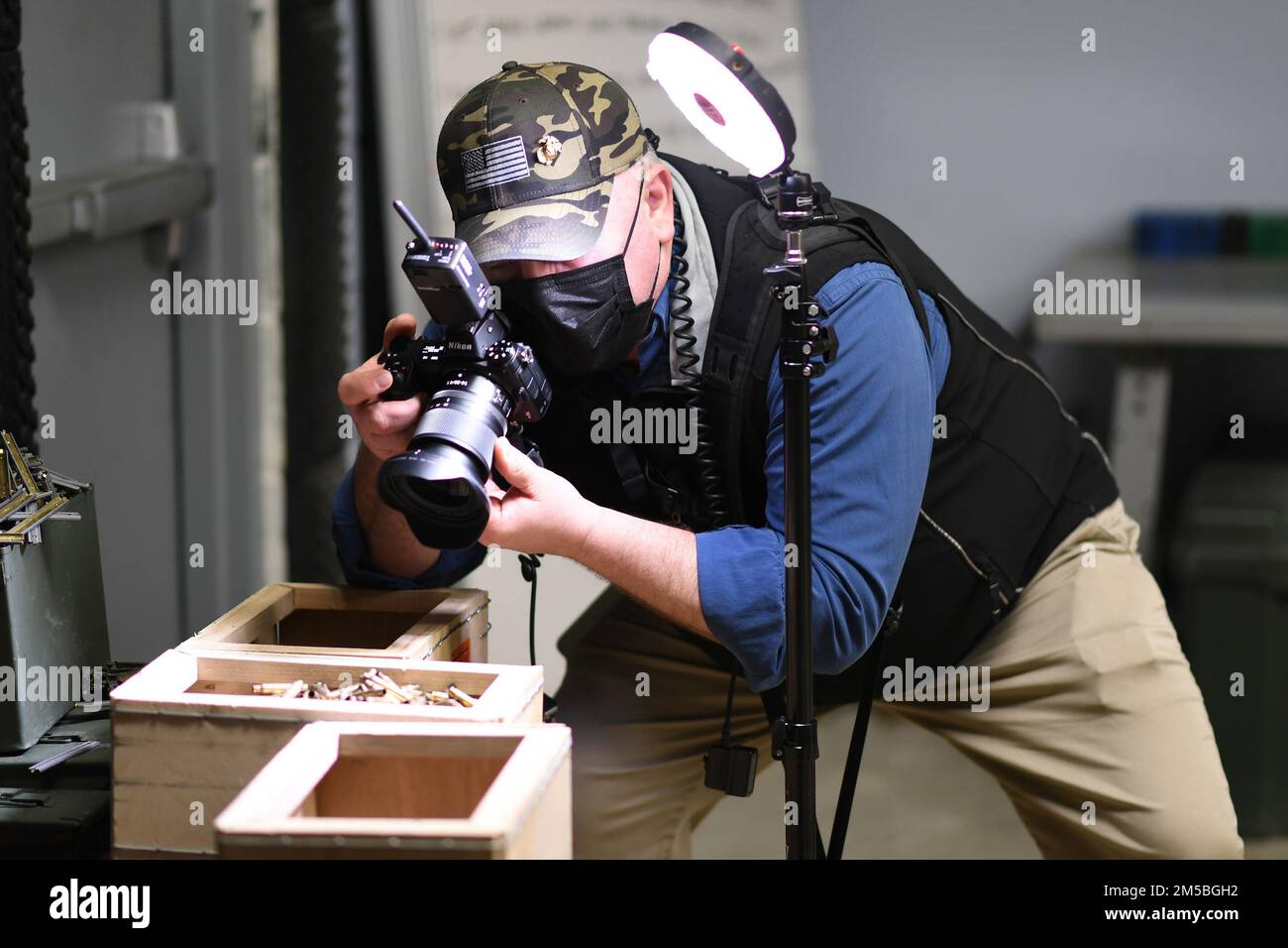 Todd Maki, 66th Air Base Group Public Affairs photographer, takes ...