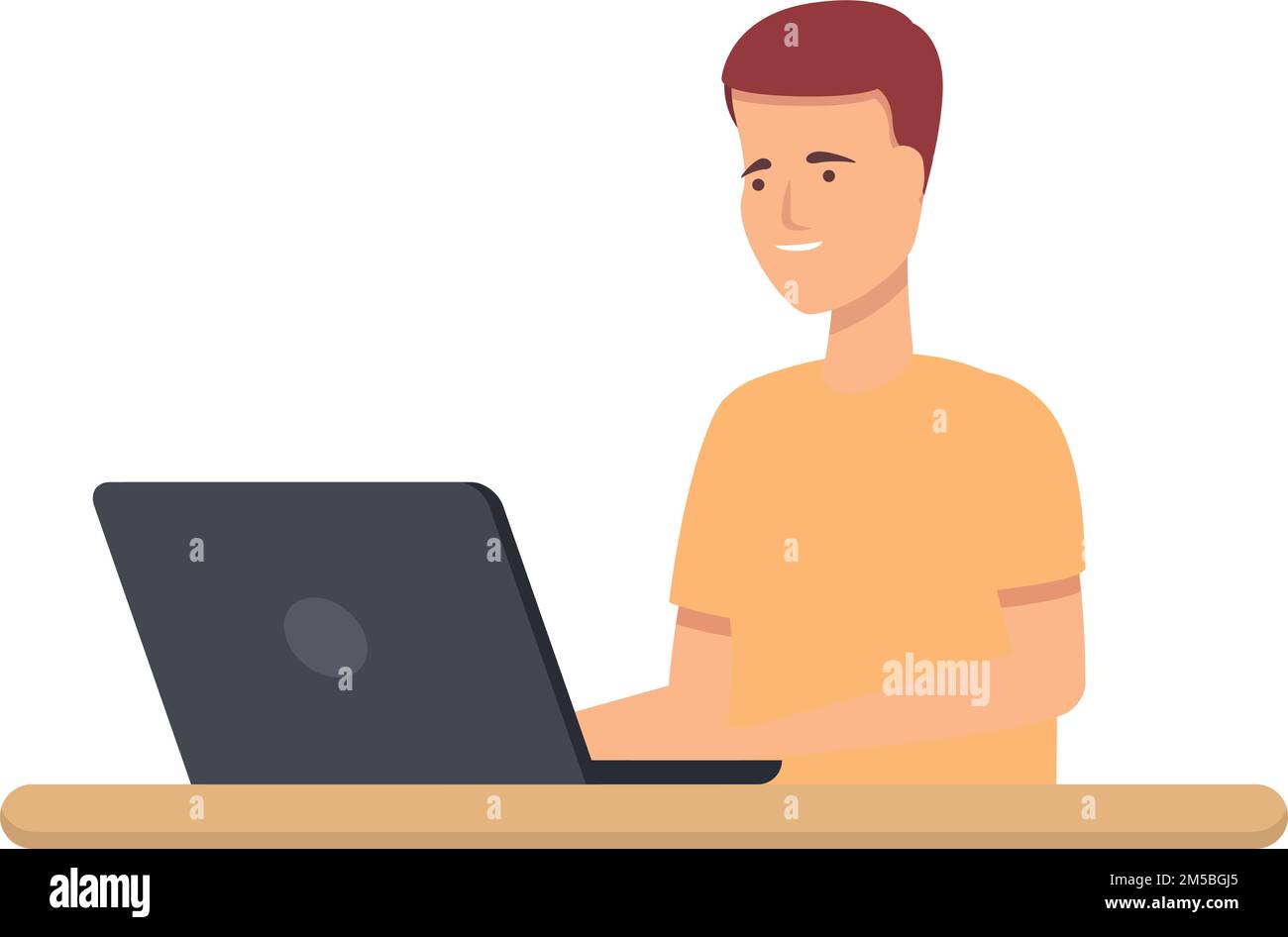 Study coding icon cartoon vector. Computer education. Child work Stock ...