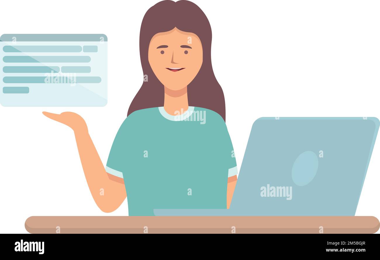 Virtual program icon cartoon vector. Computer project. Smart study Stock Vector Image & Art - Alamy