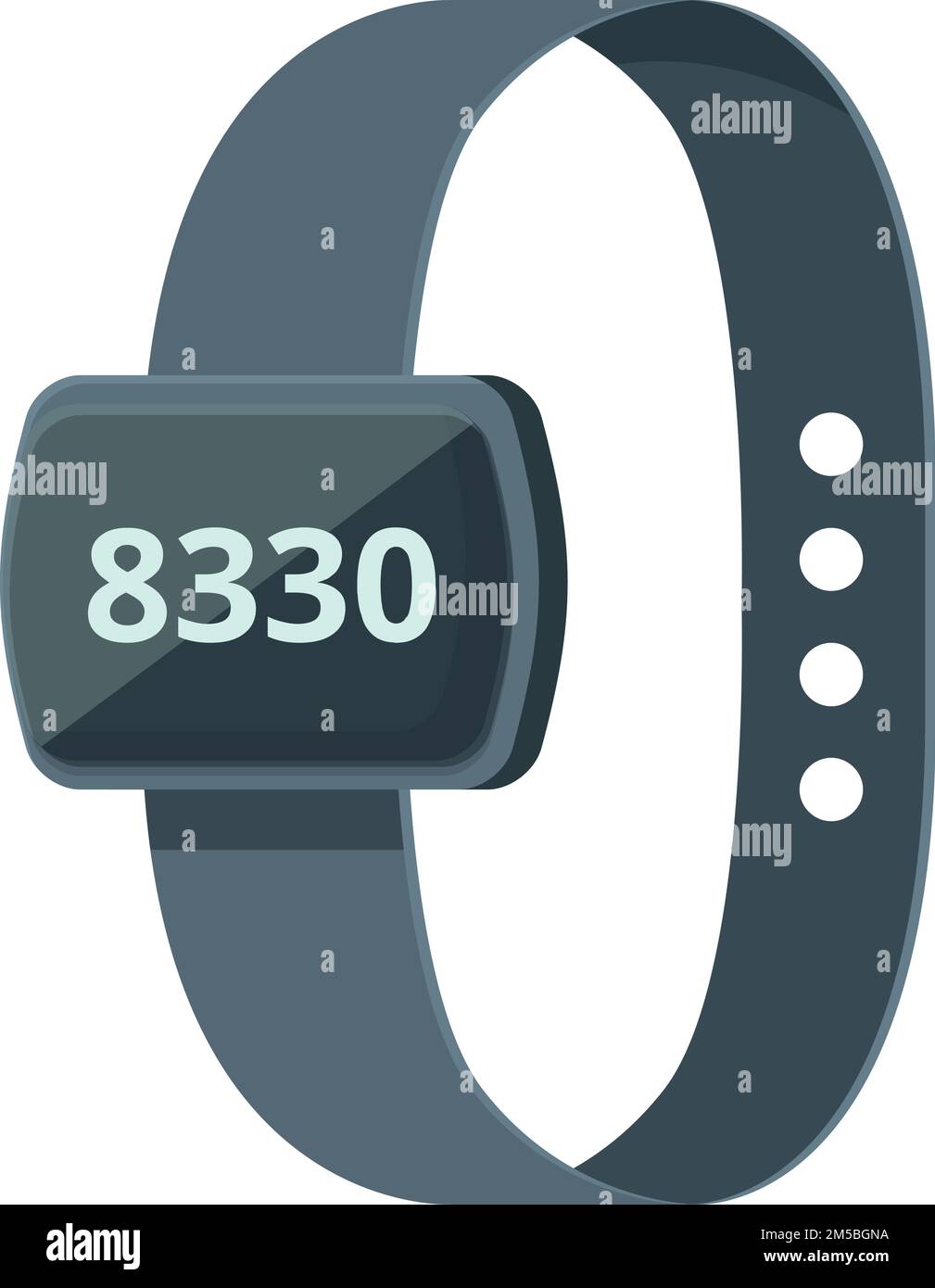 Fitness pedometer icon cartoon vector. Sport app. Device digital Stock ...