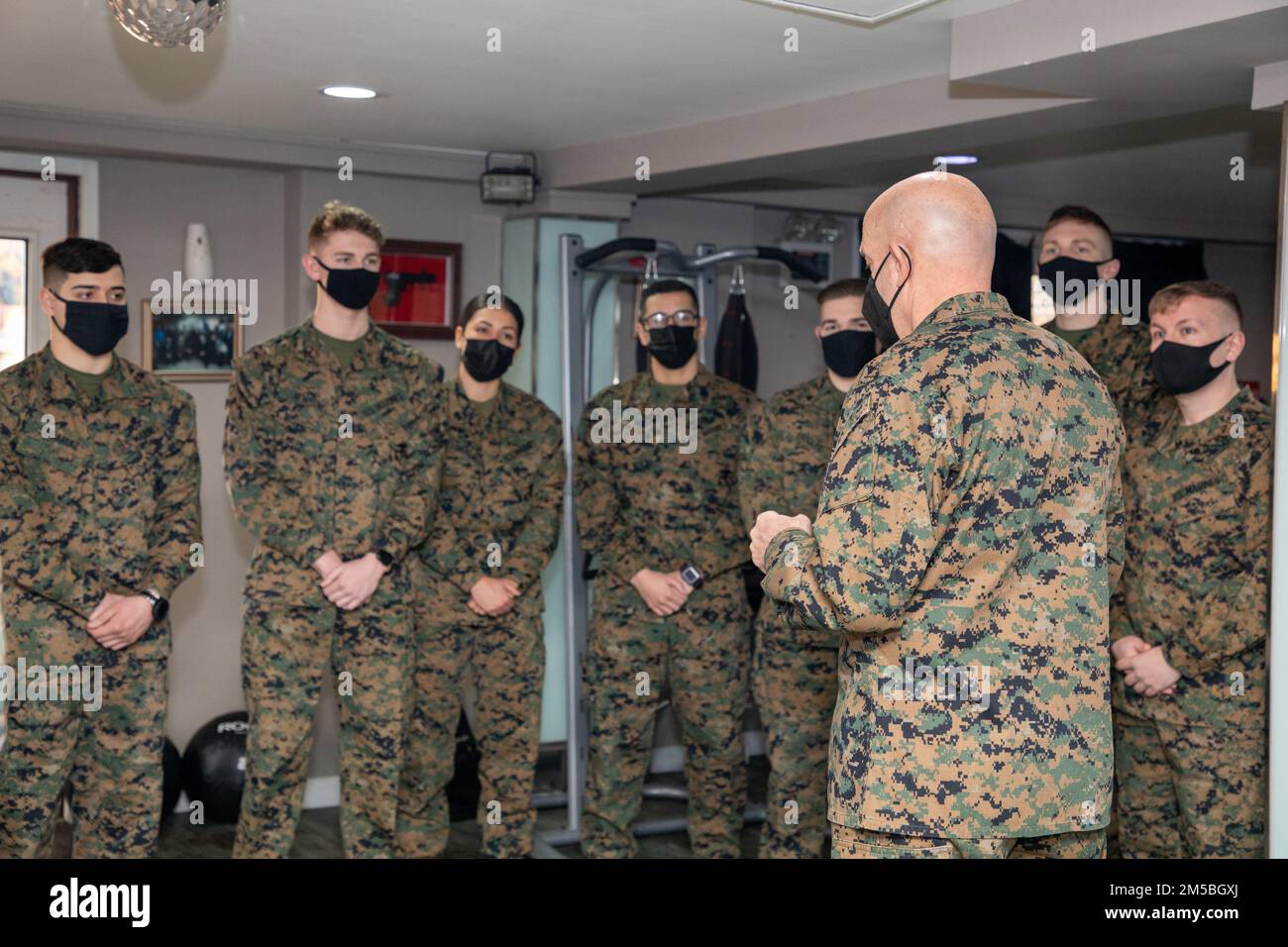 U.S. Marine Corps Gen. David H. Berger, right, the 38th Commandant of ...