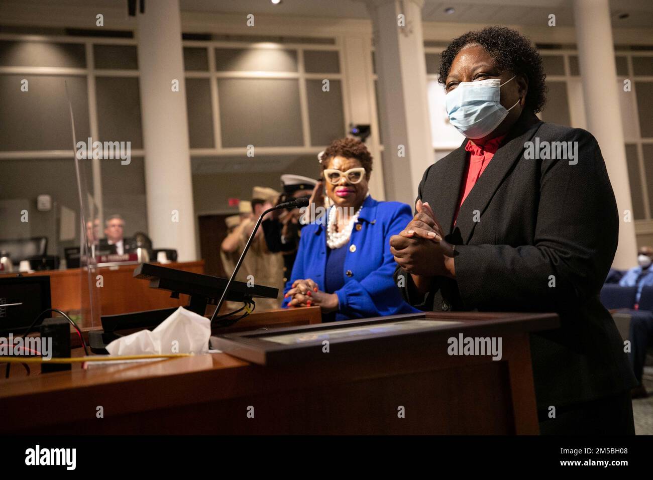 JACKSONVILLE, Fla. (Feb. 22, 2022) Cynthia Conners, the daughter of ...