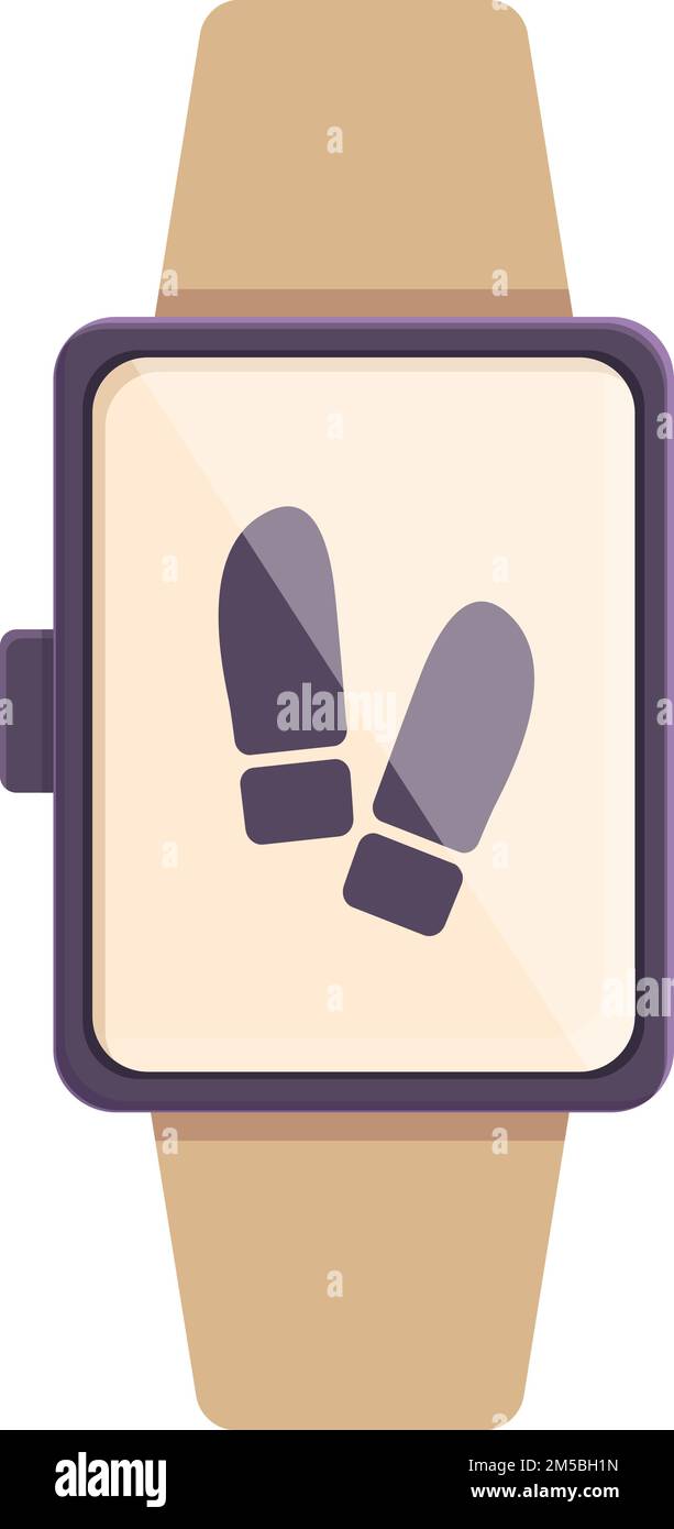 Tracker icon cartoon vector. Sport pedometer. App smart Stock Vector ...