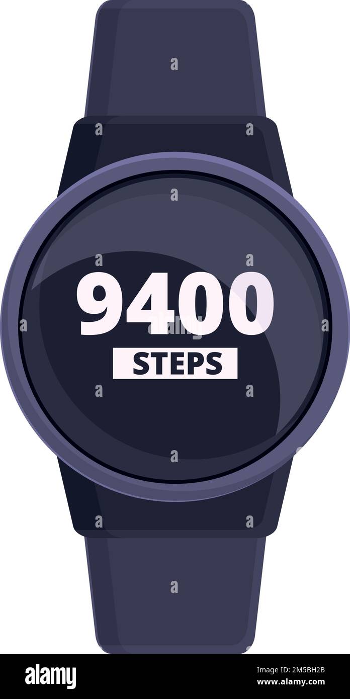 Run watch tracker cartoon hi-res stock photography and images - Alamy