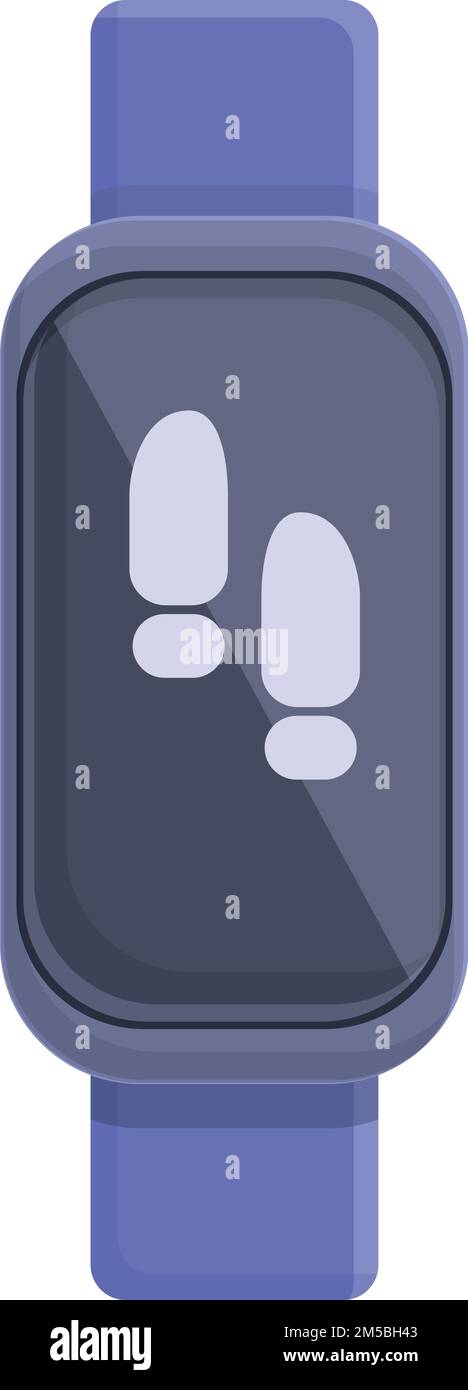 Step counter icon cartoon vector. Sport app. Digital device Stock ...